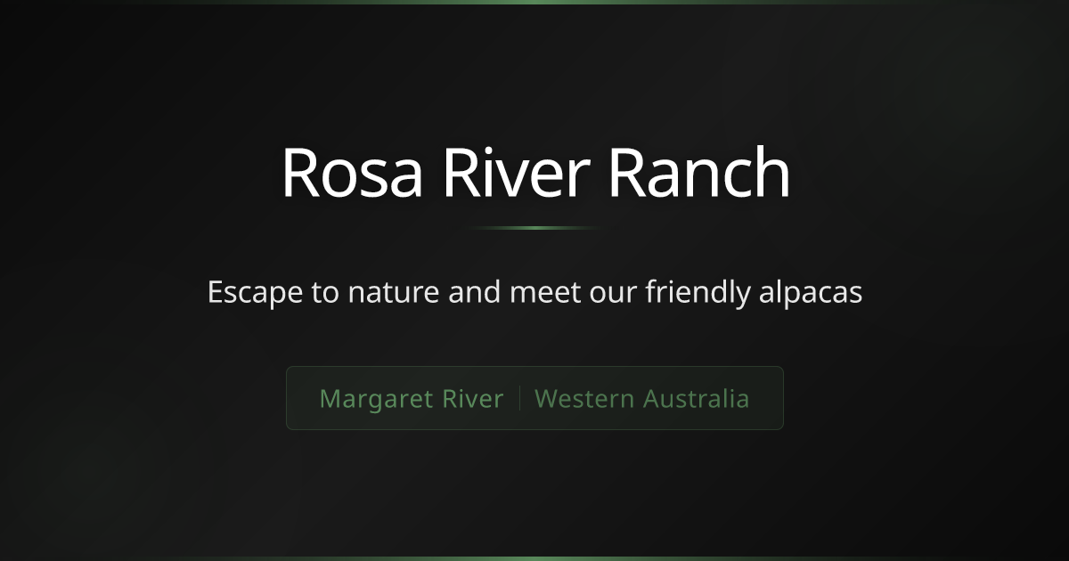 Rosa River Ranch | Home